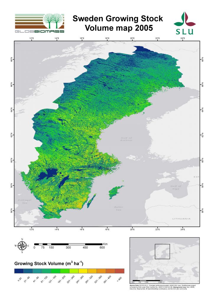Regional Biomass Mapping Sweden – ESA DUE Globbiomass